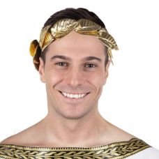 Couronne Laurier César Dorée – Accessoire Costume Historique | Badaboum.fr