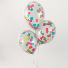 Ballon confettis à gonfler - ballon mariage pas cher - Badaboum