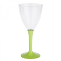 Grand Verre à eau plastique Vert anis, vaisselle jetable - Badaboum