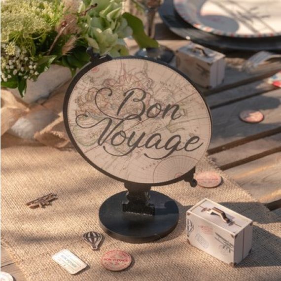 Centre de table MappeMonde sur Socle PAS CHER - Badaboum