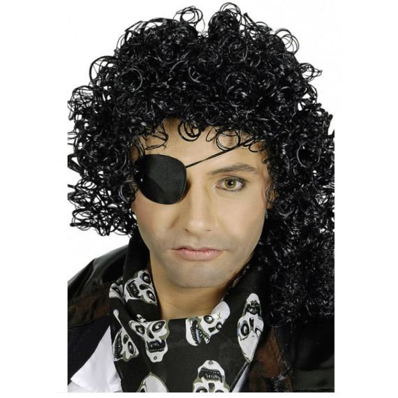 Cache-Oeil Satin Noir - accessoire de fetes pas cher - Badaboum