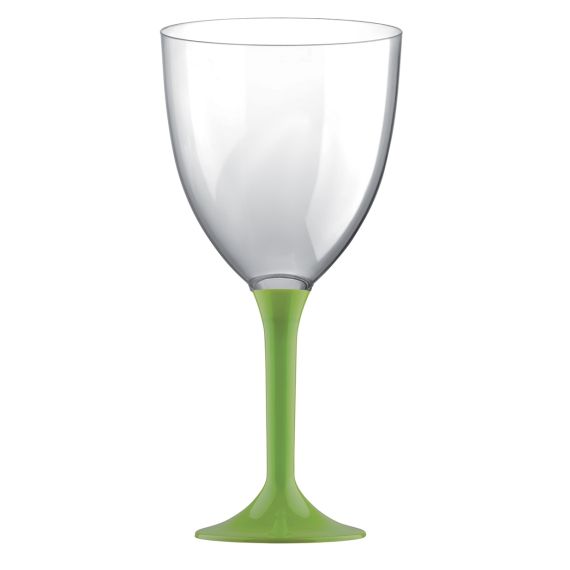 Grand Verre à eau plastique Vert anis, vaisselle jetable - Badaboum
