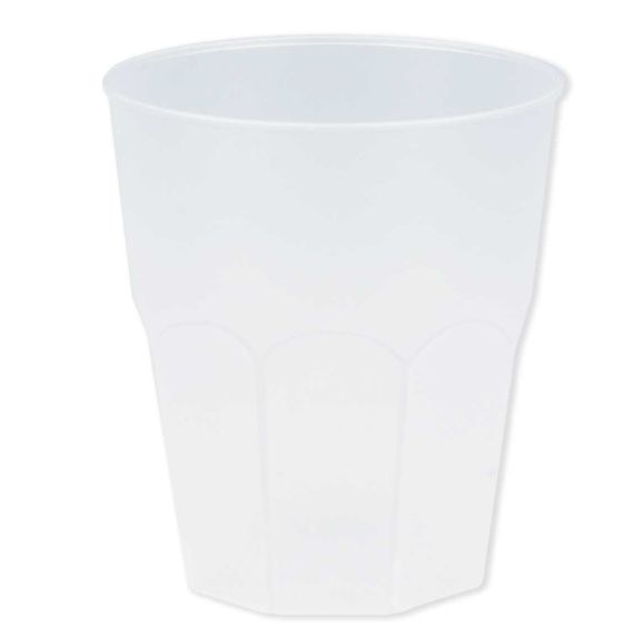 Verre cocktail plastique givré Transparent, verres jetables - Badaboum
