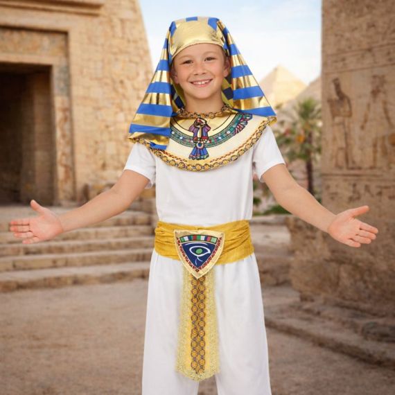 Déguisement égyptien enfant 5/6 ans - costume Pharaon pas cher ...