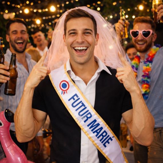 Écharpe Futur Marié pas cher EVG - decoration de fête - Badaboum.fr