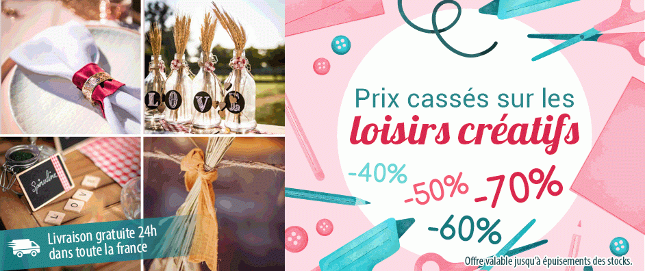 Loisir créatif pas cher : fourniture et matériel - Badaboum